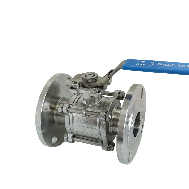 Stainless steel 316L 304-3 Pieces flanged ball valve